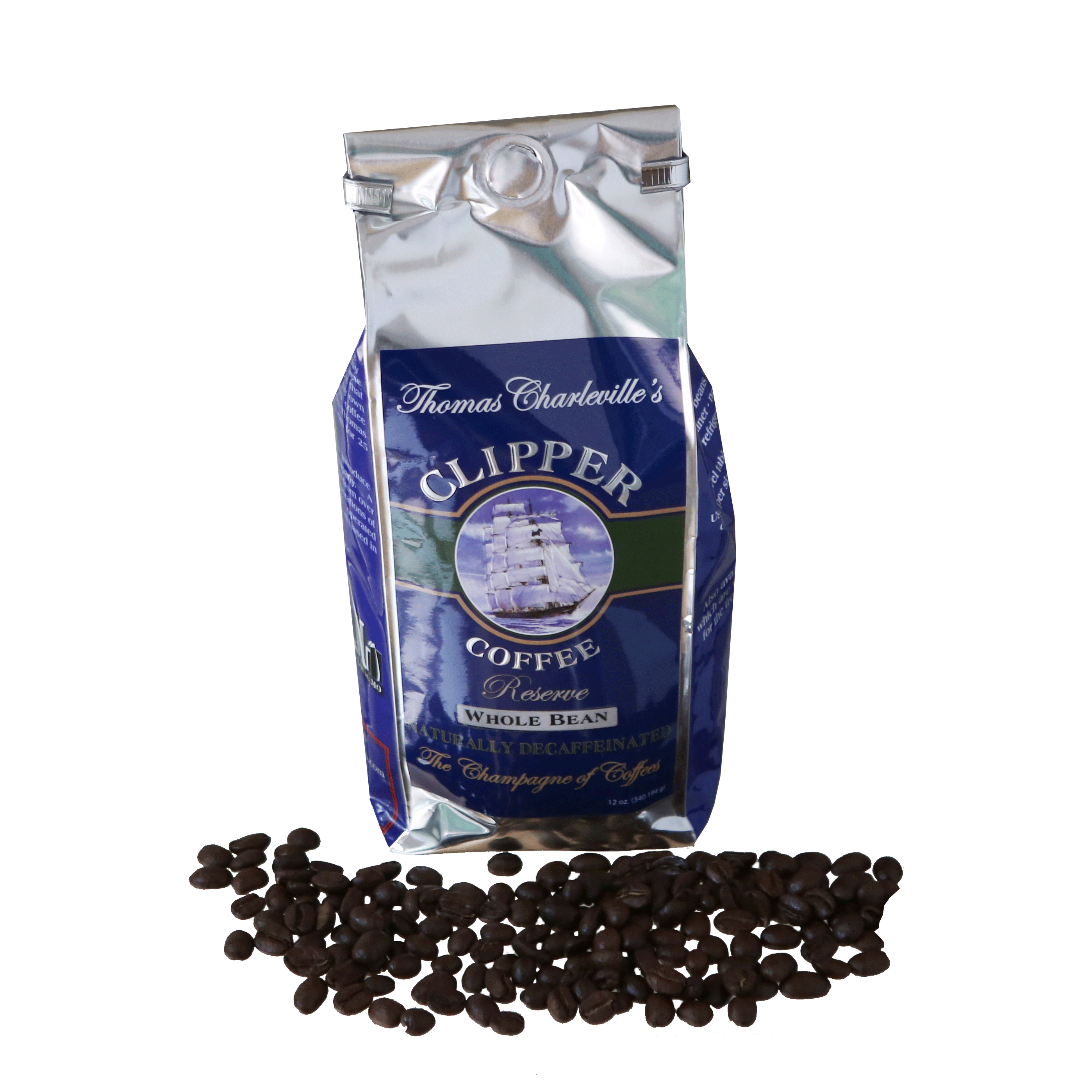 Decaf Reserve Whole Bean Coffee - Clipper Coffee Co.