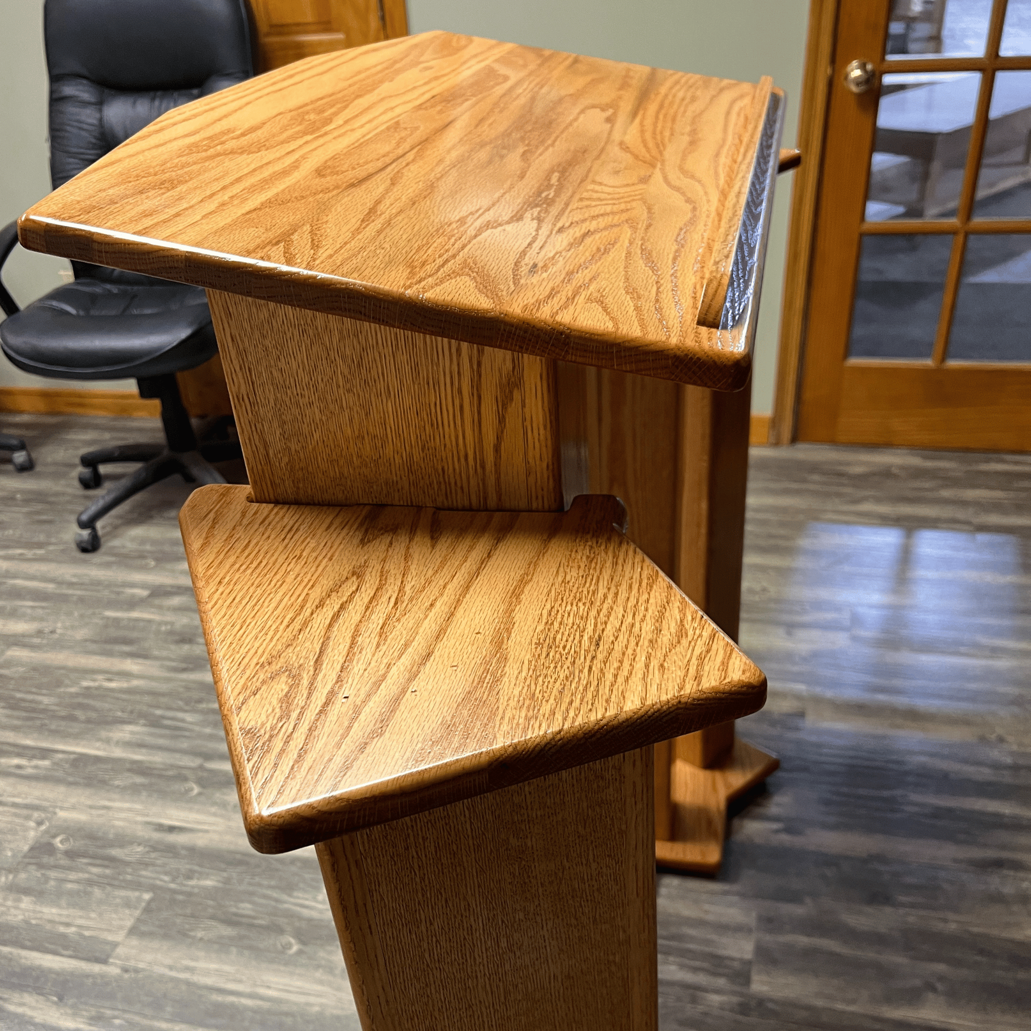 Trinity™ Solid Wood Pulpit with Acrylic Center